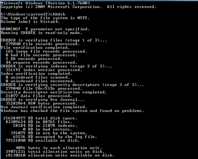 [SOLVED] One of your disk needs to be checked for consistency. | Tech Support Forum