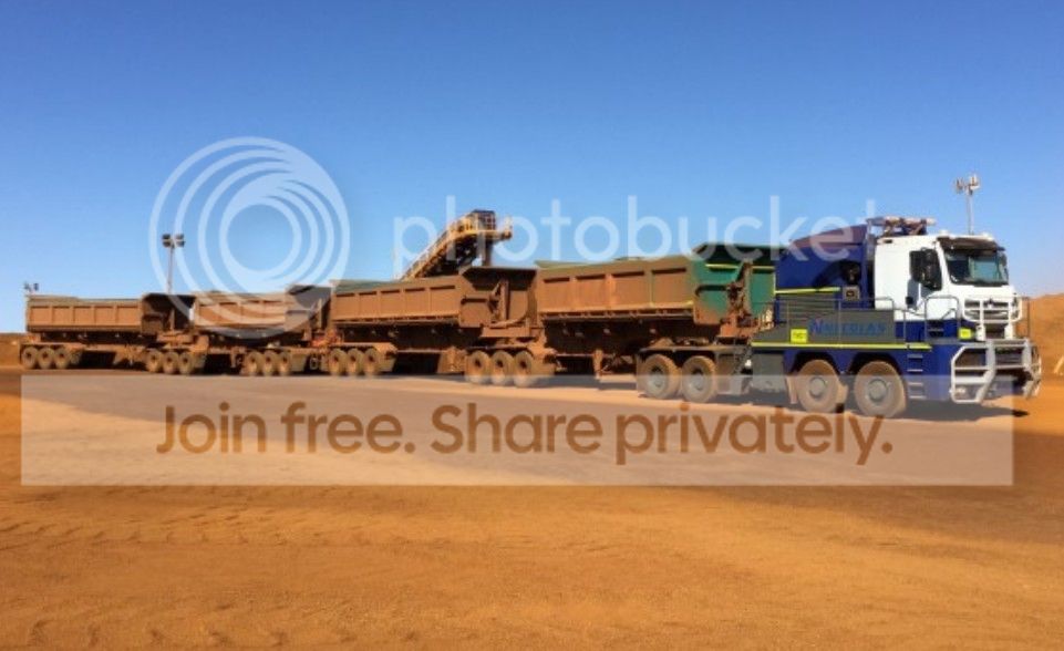 Toll Tractomas iron ore road train - General Topics - DHS Forum