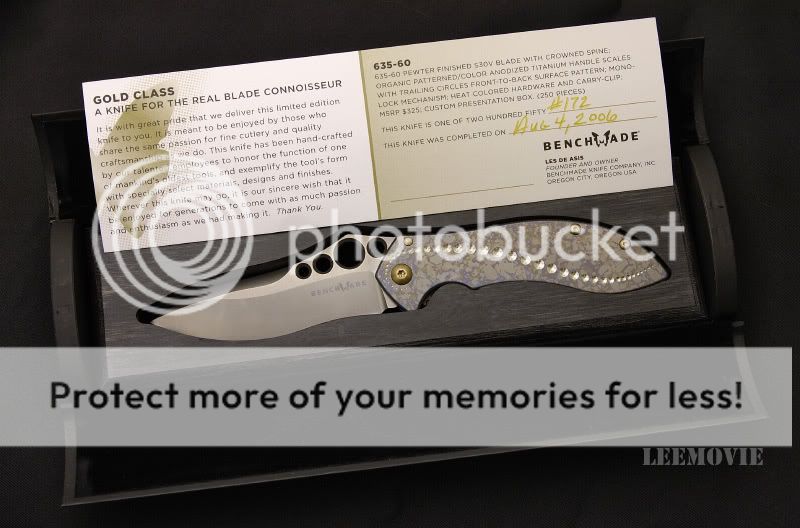 Benchmade 635-60 Gold class FS | BladeForums.com